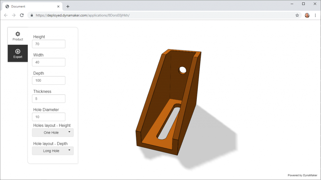 DynaMaker – Online CAD for Mass Customization
