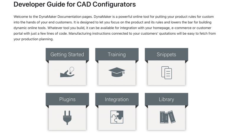 Start developing CAD configurators – DynaMaker